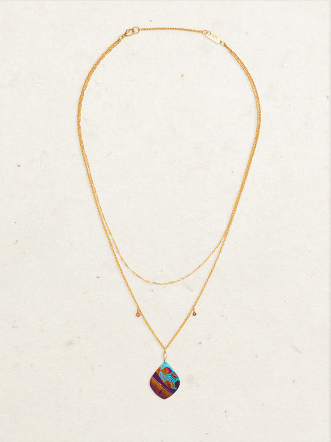 Lani Necklace - Multi-strand necklace features delicate crystals and ...