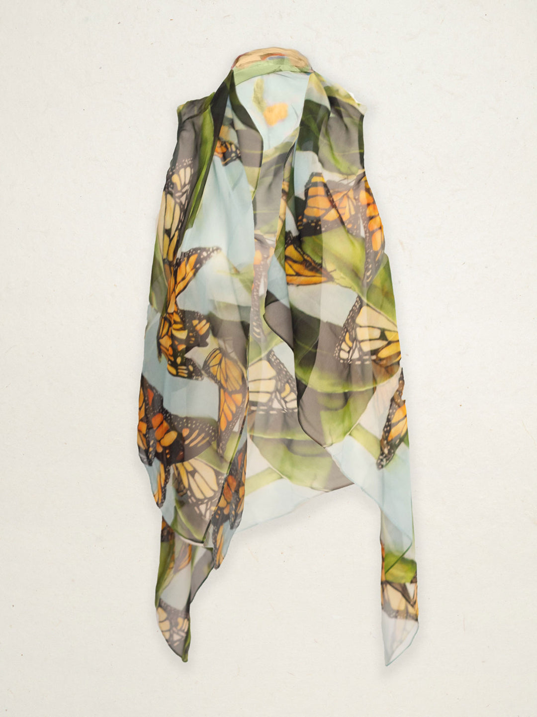 The Monarch Dance Vest is a silk print of an original painting by Tina ...