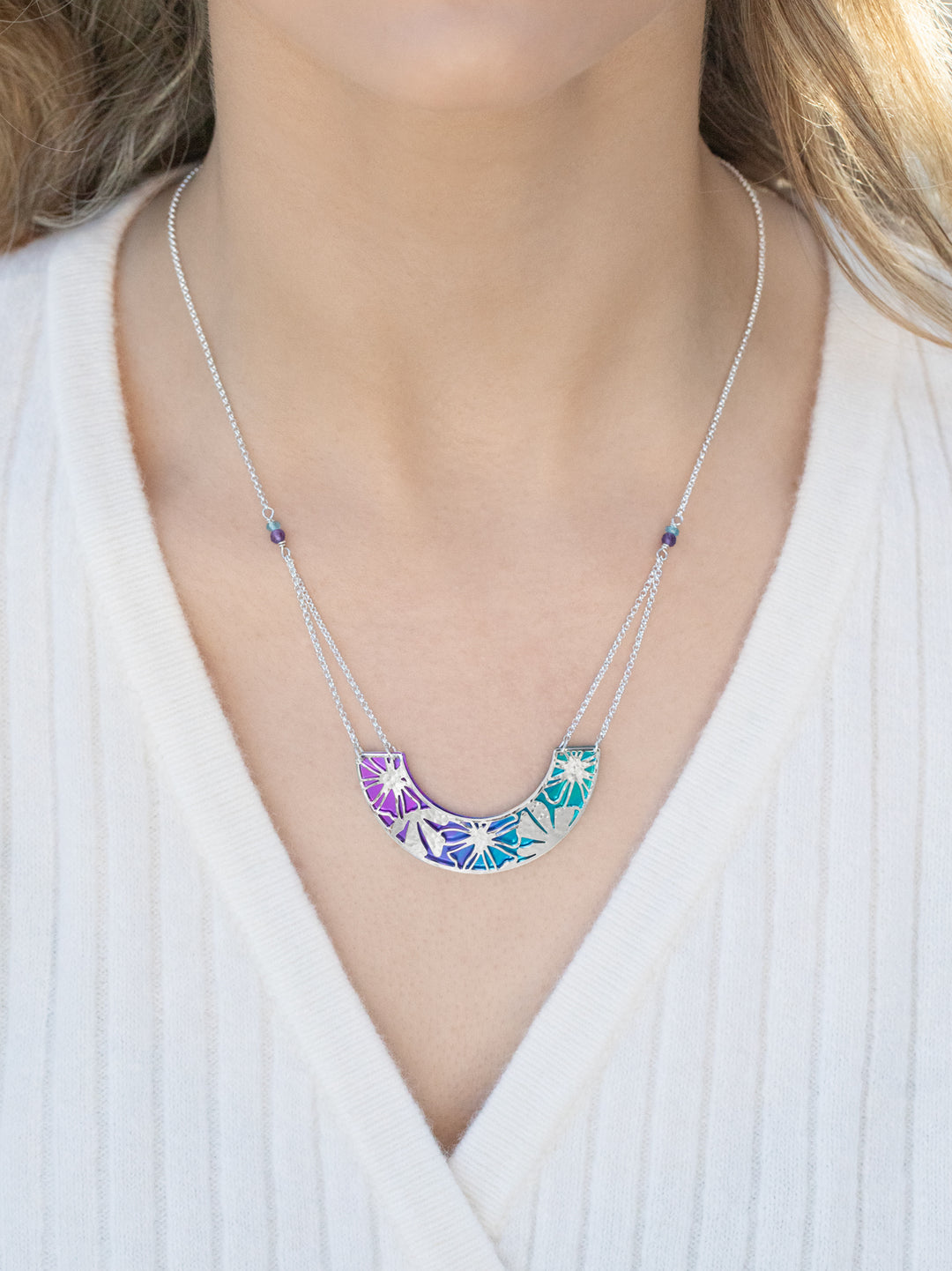 Kate Pendant Necklace: Radiant color meets modern floral whimsy ...