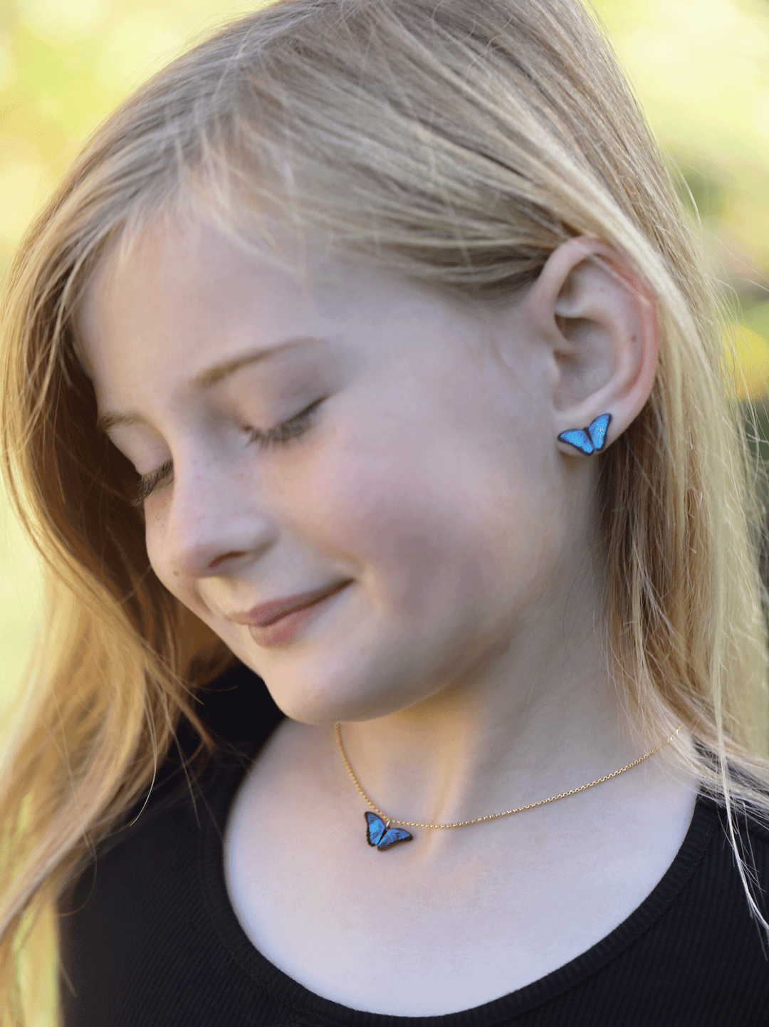 Bella Butterfly Necklace for Kids - Small necklace for children – Holly ...